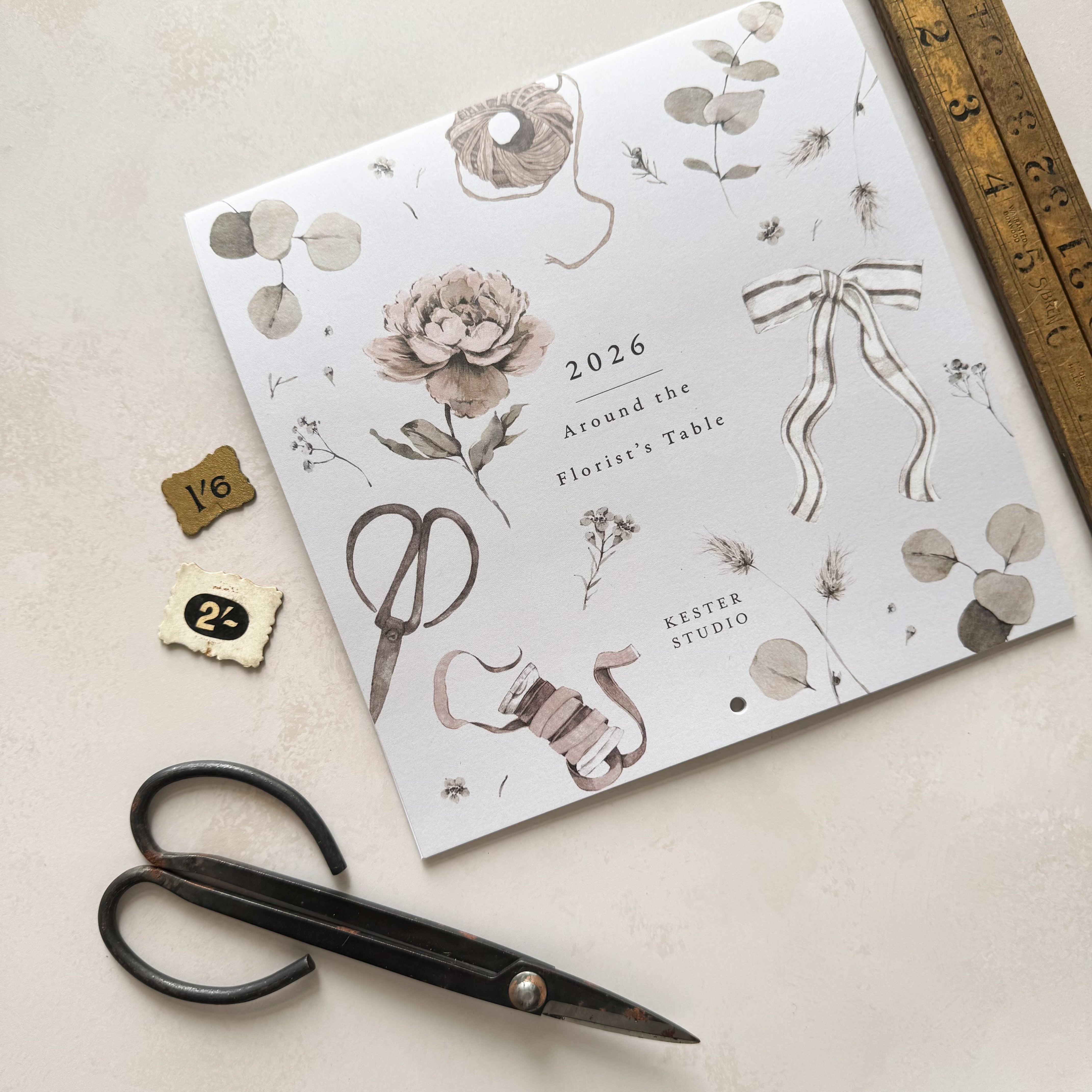 Around the Florist's Table 2026 Calendar – Kester Studio
